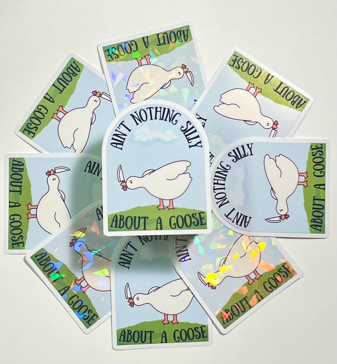 Funny Goose Meme Sticker | Water Resistant, Laptop Decal - Etsy