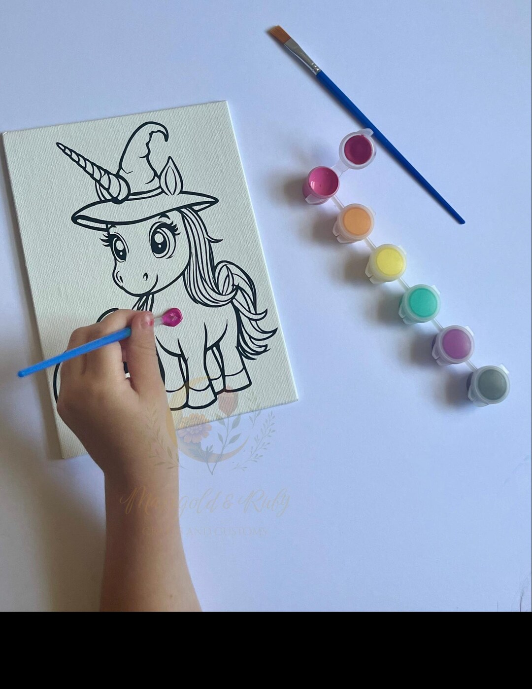 Customizable Halloween Paint Kit | Boo Basket Filler | Kids Craft Kit ...