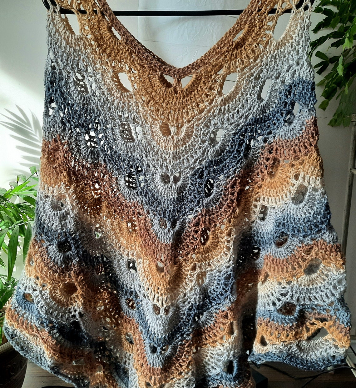 Beautiful Crochet Lace Poncho - Etsy