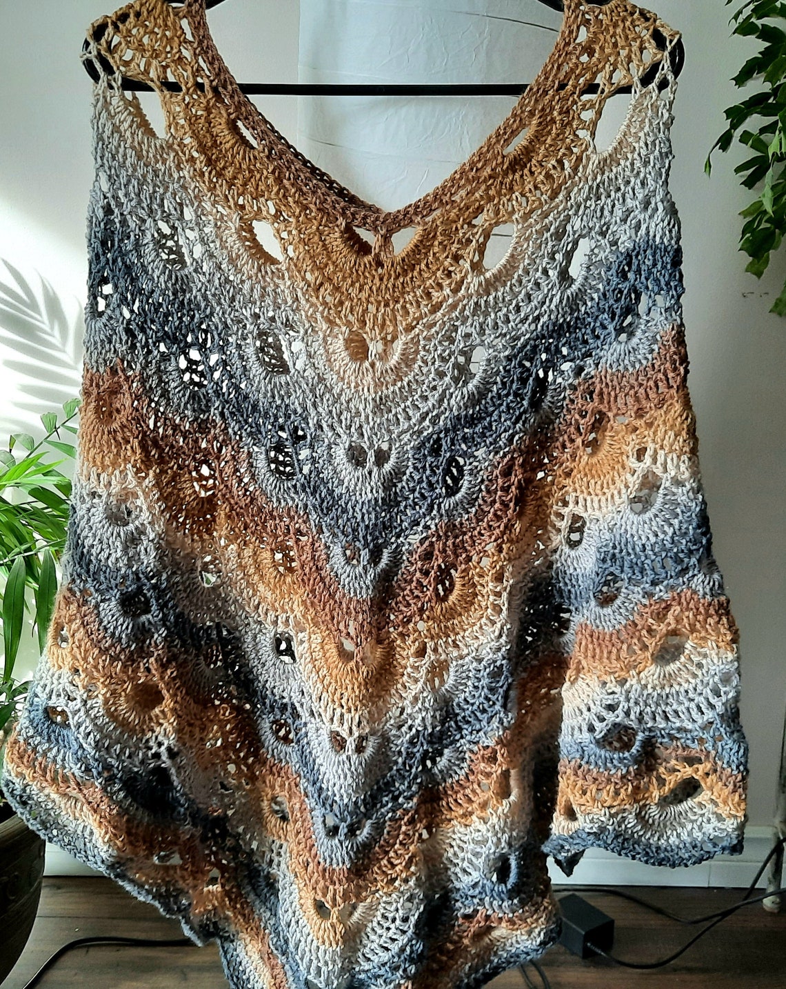 Beautiful Crochet Lace Poncho - Etsy