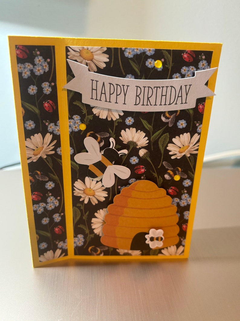 Handmade Beehive Birthday Card Envelope Included - Etsy