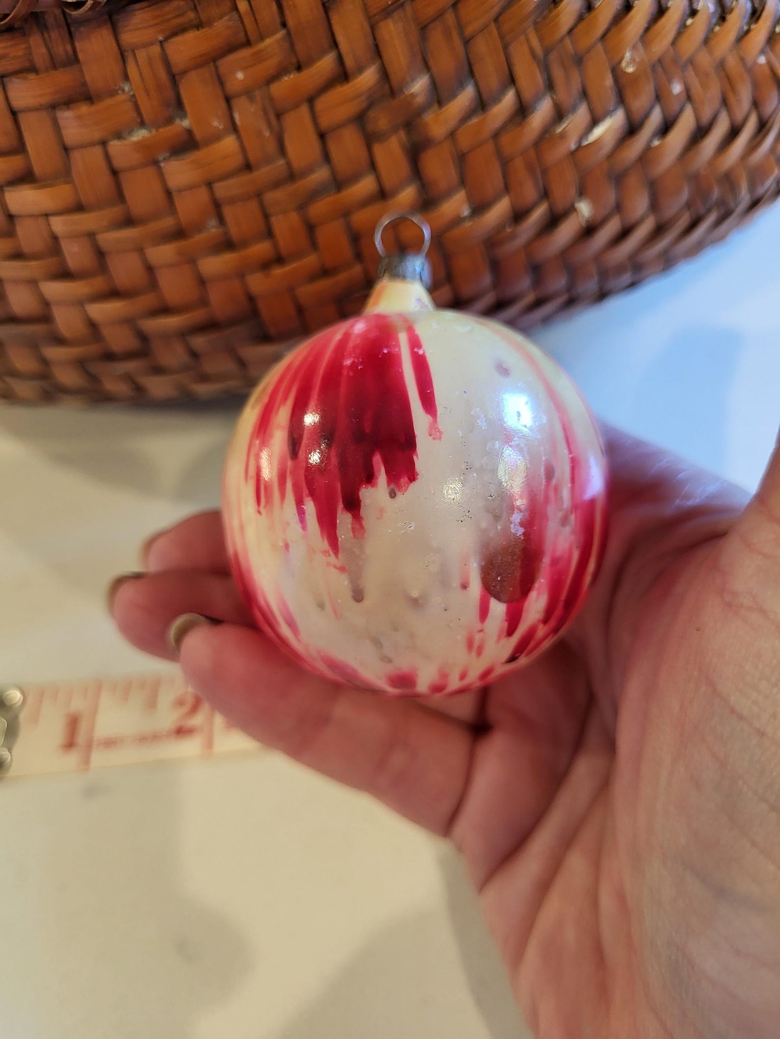 Antique German End of the Day Glass Christmas Ornament - Etsy