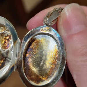 Sterling Silver Raised Cameo Picture Locket Pendant Necklace - Etsy
