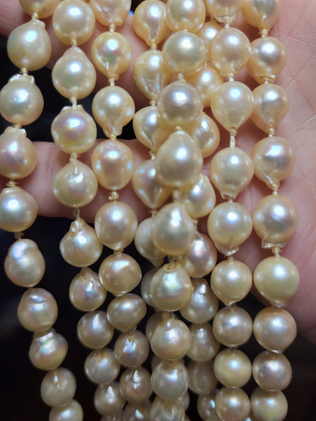 66" Baroque Pearl Opera Length Long Necklace - Etsy