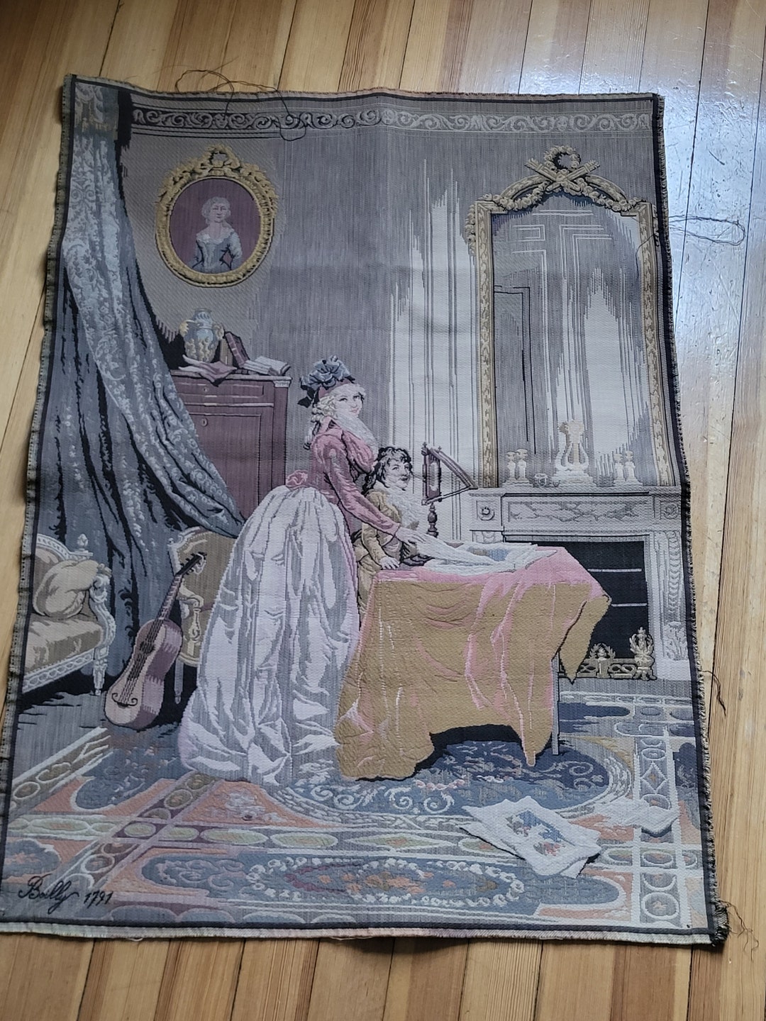 Vintage Tapestry Boilly 1791 Made in France - Etsy