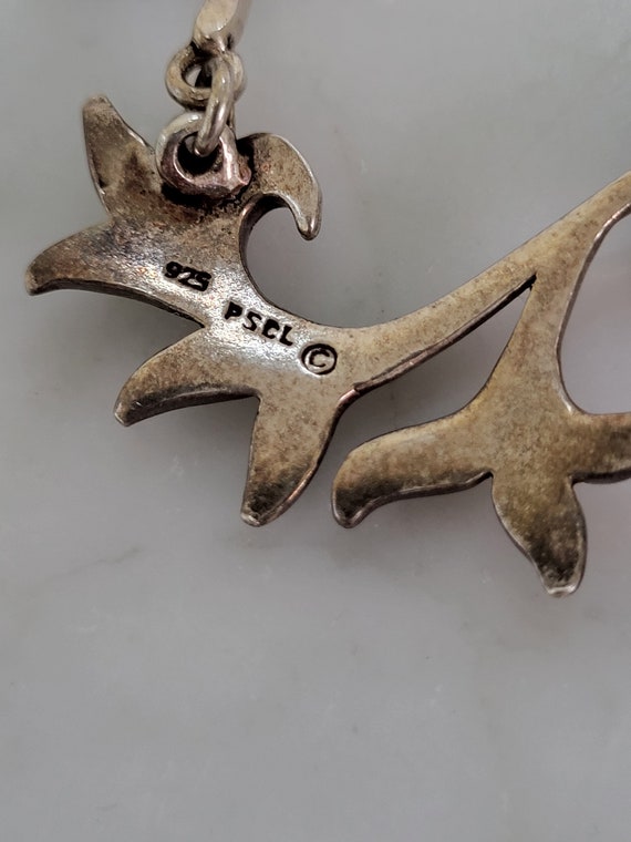 Vintage Peter Stone Sterling Signed Necklace - Gem