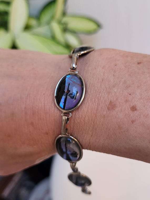 Vintage Butterfly Wing Bracelet Signed Hoffman - Gem