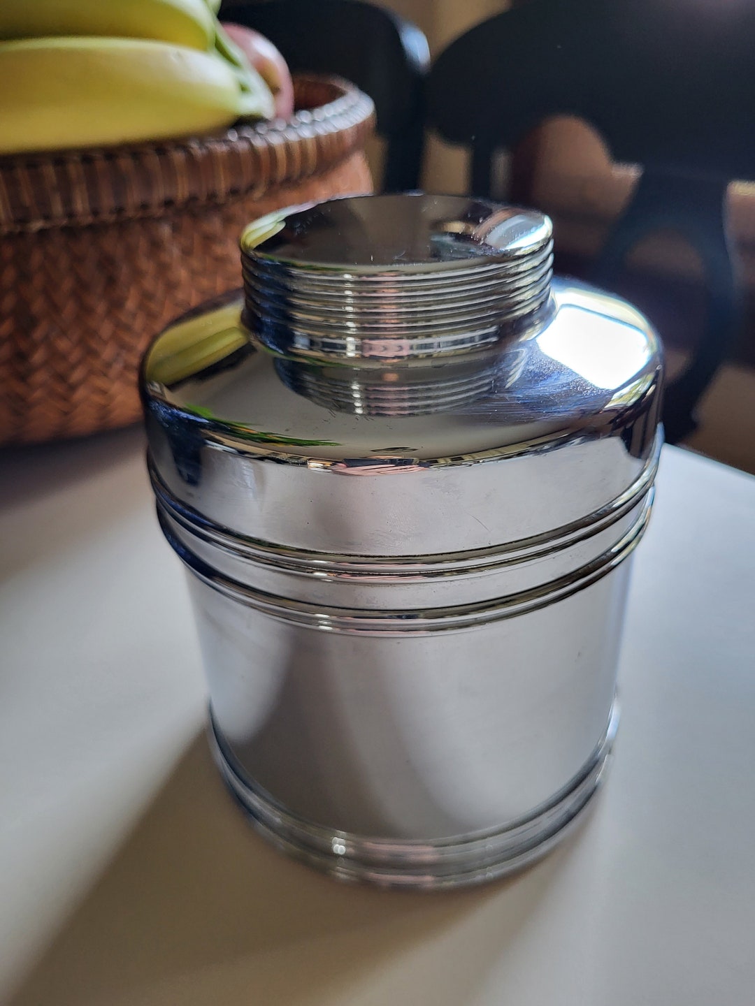Vintage Chome Rumidor Humidor Tabacco Canister - Etsy