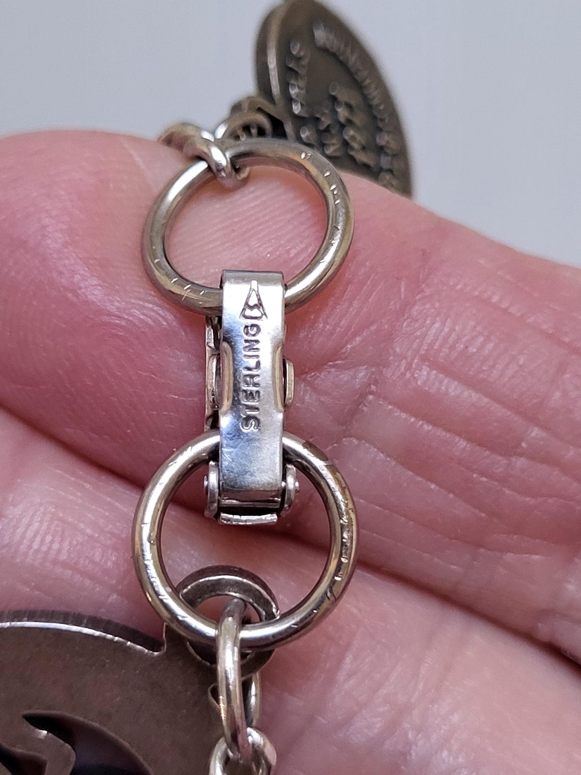 Vintage Sterling and Silverplate Beta Sigma Phi Charm Bracelet Loaded ...