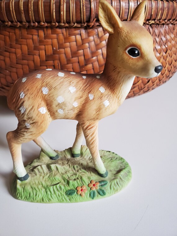 Vintage Fawn Figurine by Andrea - Etsy