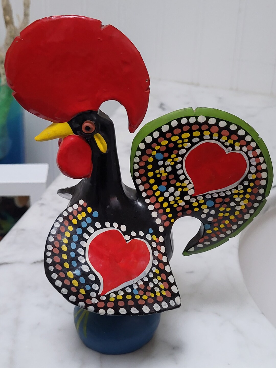 Portuguese Good Luck Rooster Figurine - Etsy