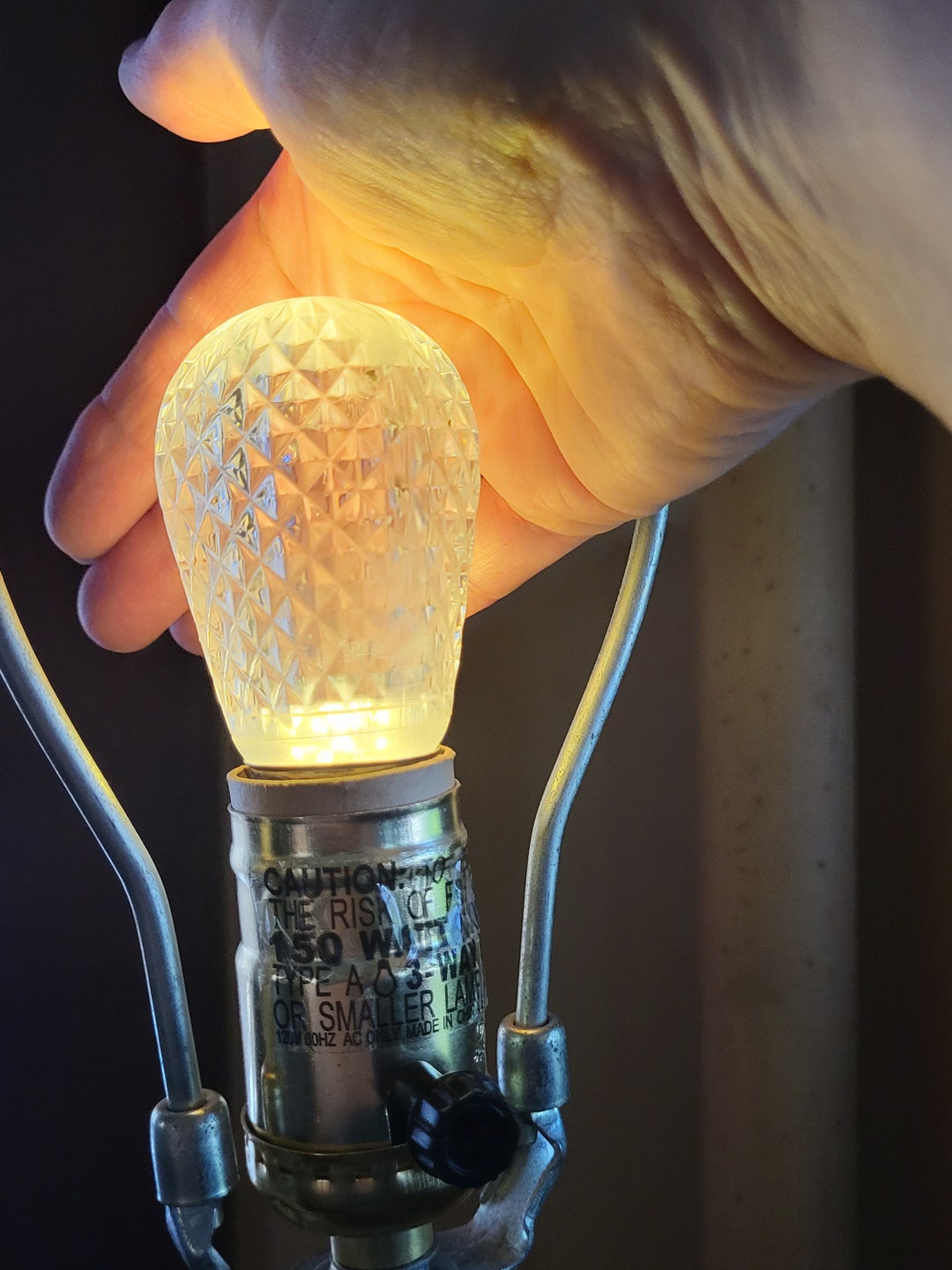 Cut Crystal Light Bulbs Soft Light - Etsy