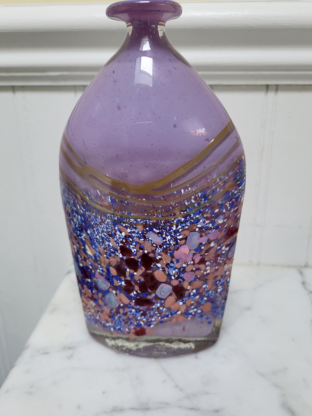 Peter Goss Art Glass Vase Signed 73/86 Peter Goss - Etsy