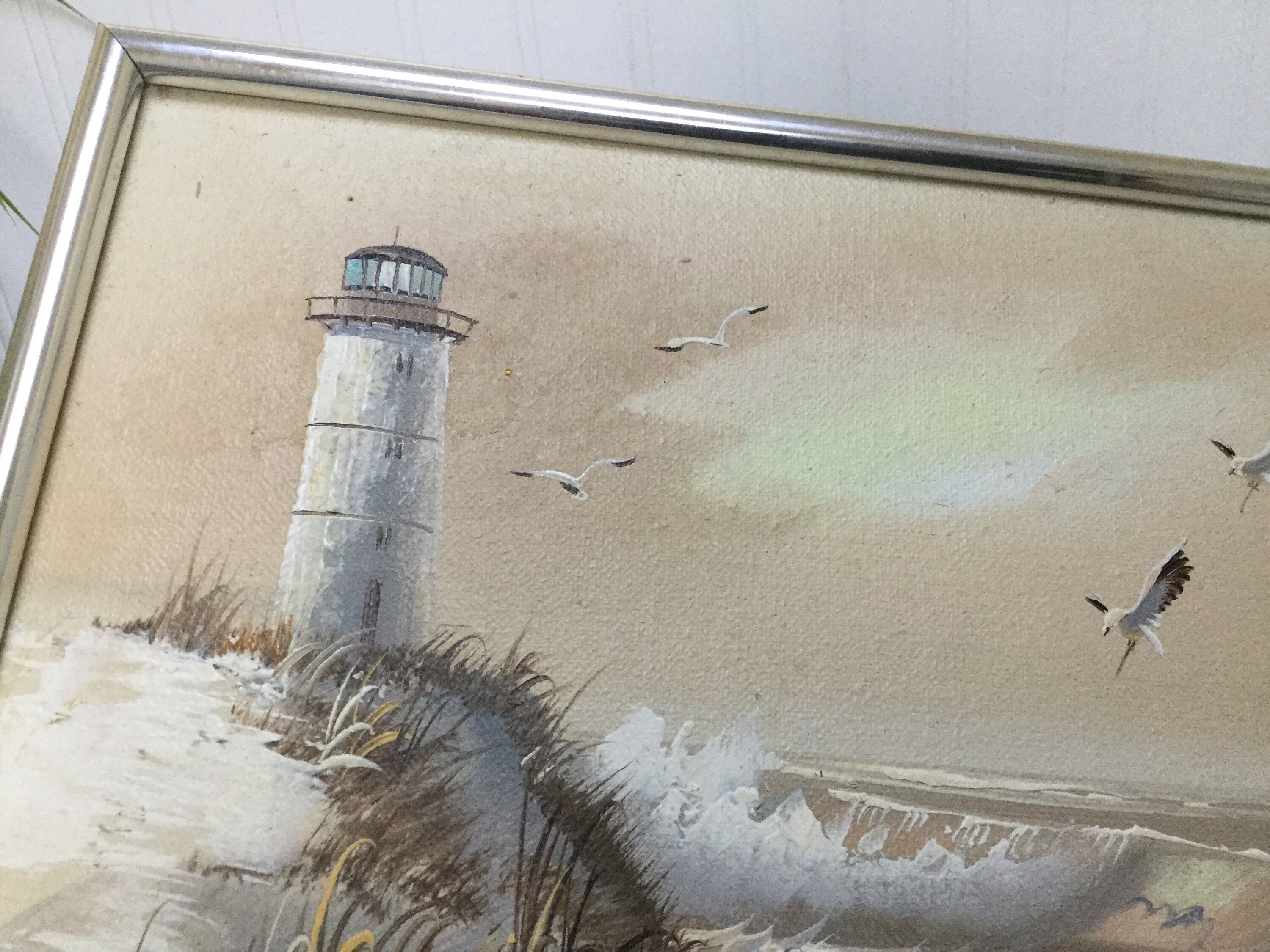 J Thompson Oil on Board Seascape painting | Etsy