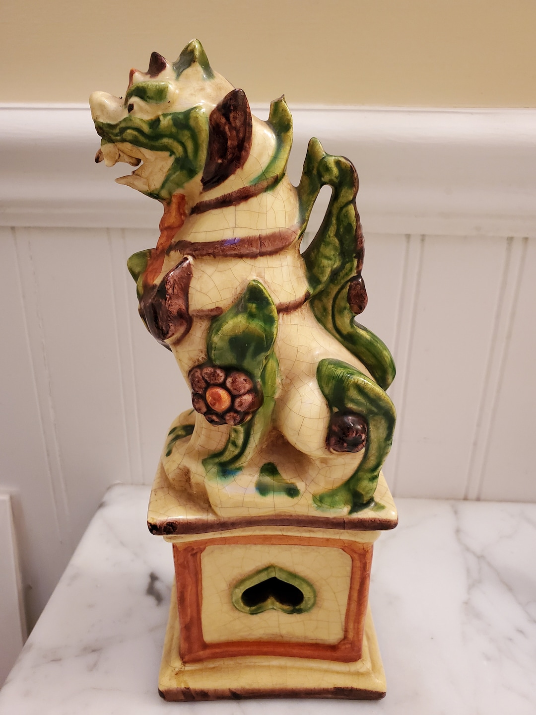 Vintage Pottery Foo DOG Made in Italy - Etsy
