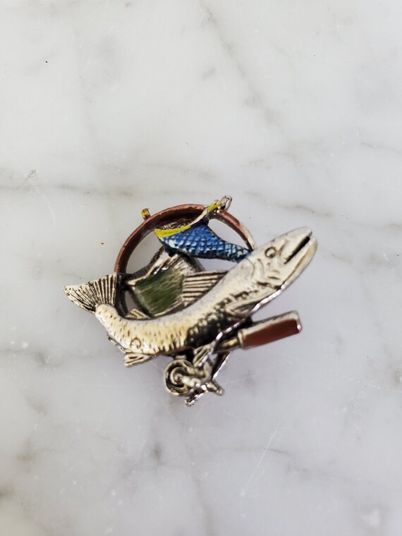 Fishing Brooch Pin/Fishing Brooch for Dad | Etsy