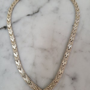 Sterling Silver V Chain Necklace 36grams - Etsy