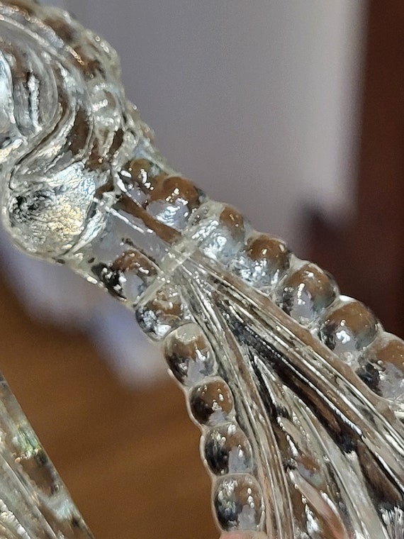 Art Deco Large Pressed Glass Lily Flower Perfume Bott… - Gem