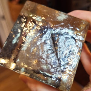 Vintage Pair of Littala Ice Block Paperweight Art - Etsy