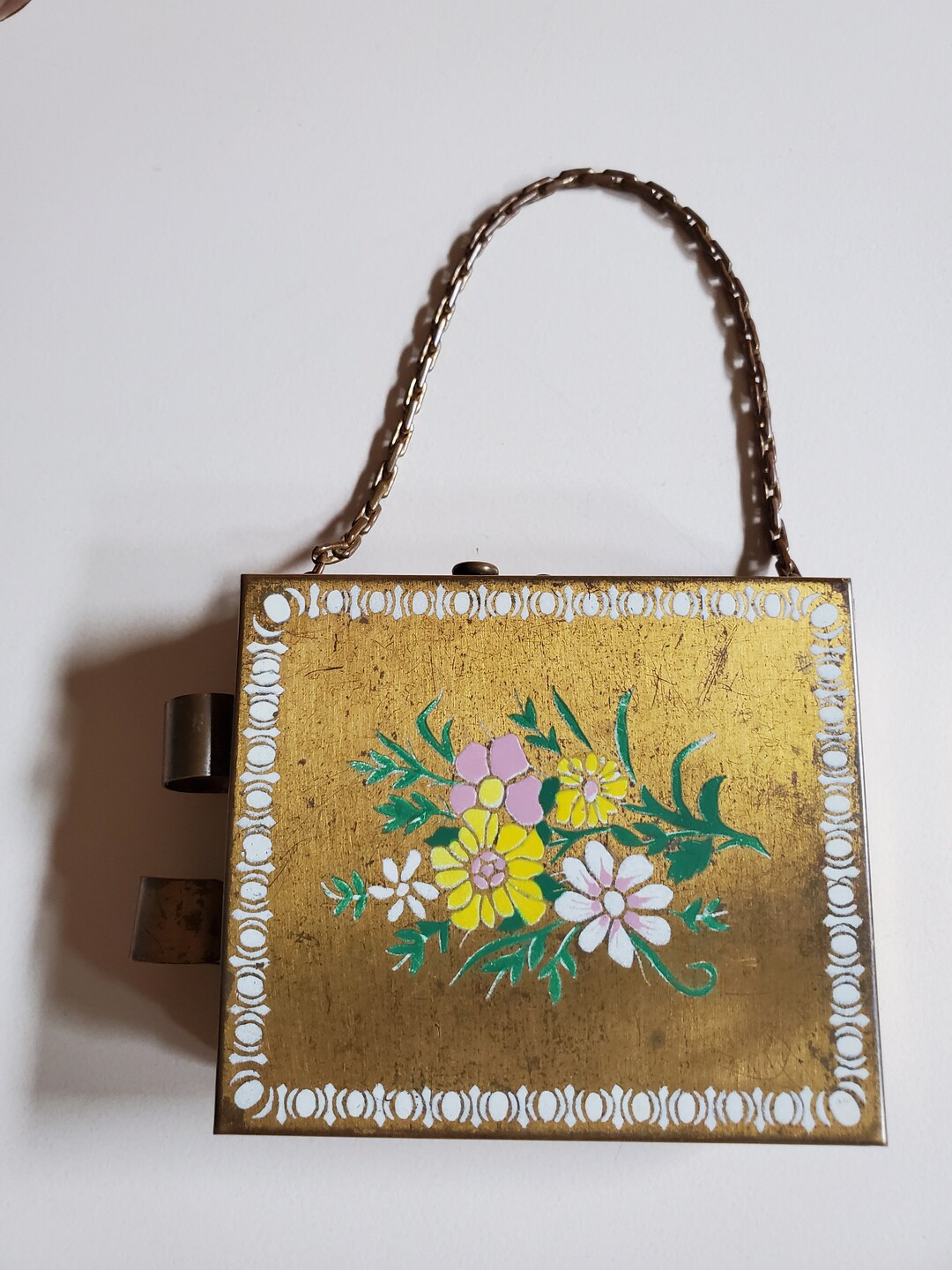Vintage Metal Purse Compact Purse Cigarette Case Flapper - Etsy