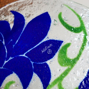 Art Glass Plate Signed/fused Glass Plate - Etsy