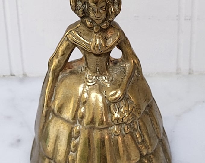 Southern Bell Brass Lady Figurine Solid Brass - Etsy