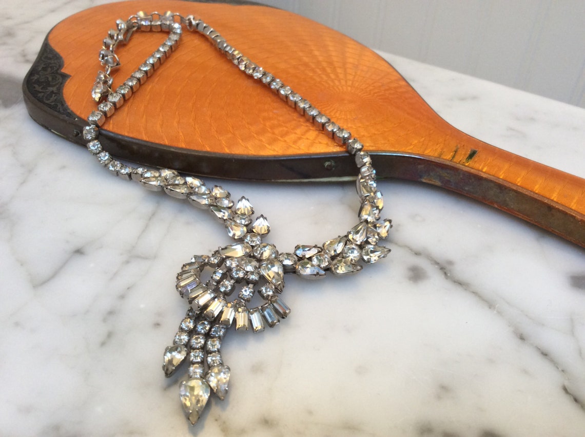 Necklace/kramer of New York Vintage Rhinestone Wedding | Etsy