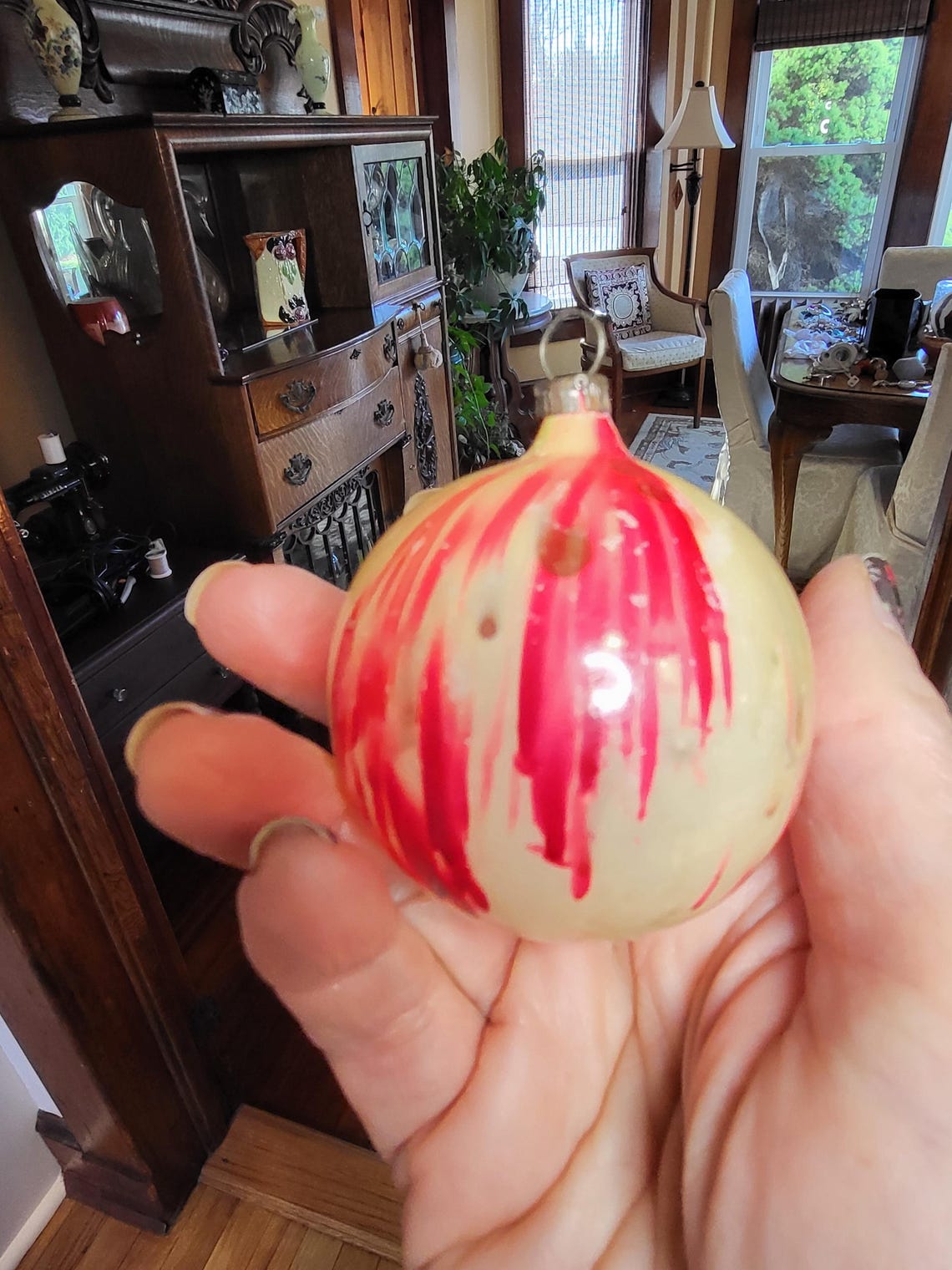 Antique German End of the Day Glass Christmas Ornament - Etsy