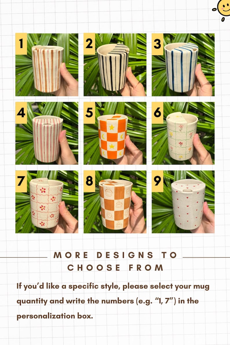 Blue Striped Ceramic Travel Mug With Lid, Handmade Ceramic Mug, Ceramic ...