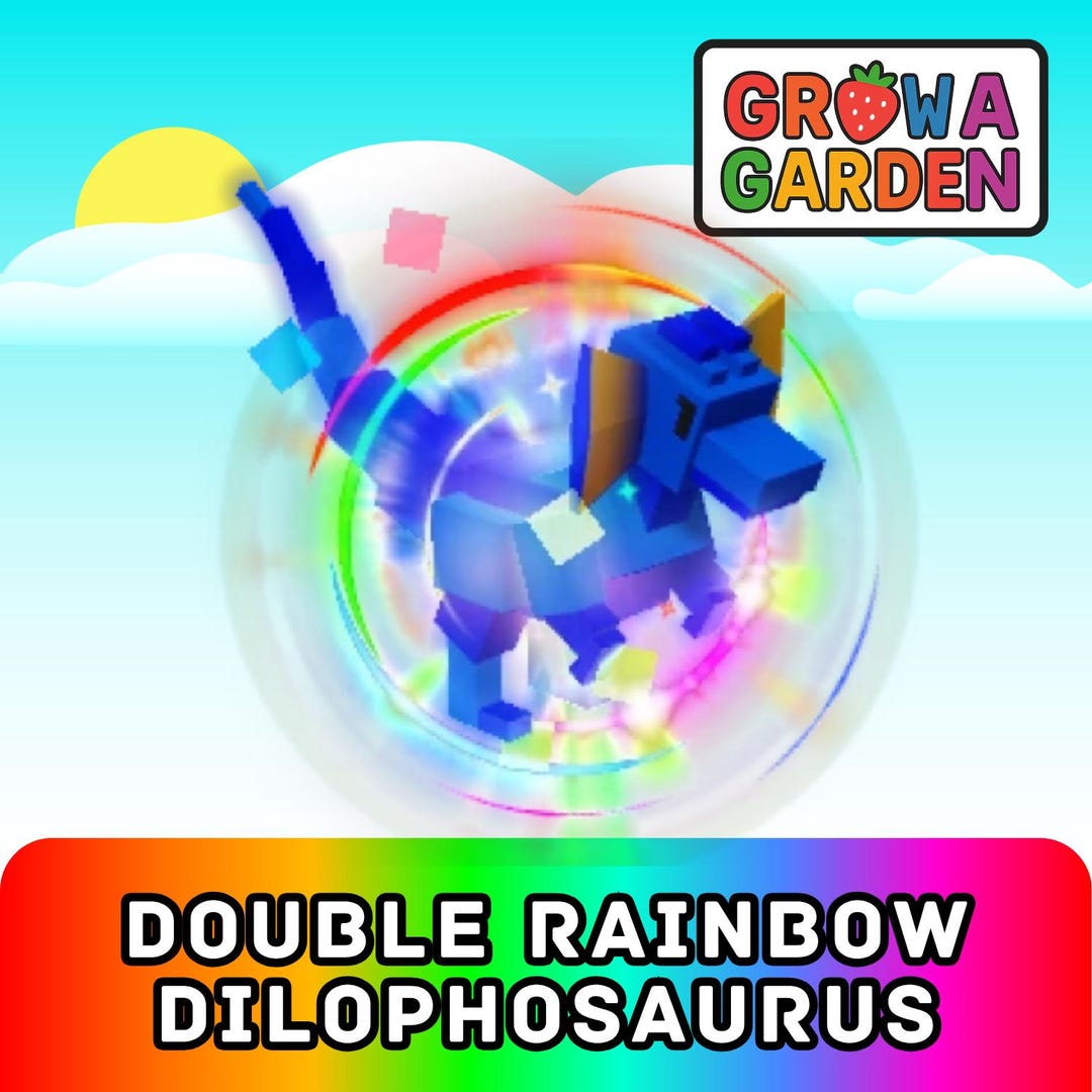 Grow a Garden | Rainbow Dilophosaurus | Rainbow (rainbow Hatched ...