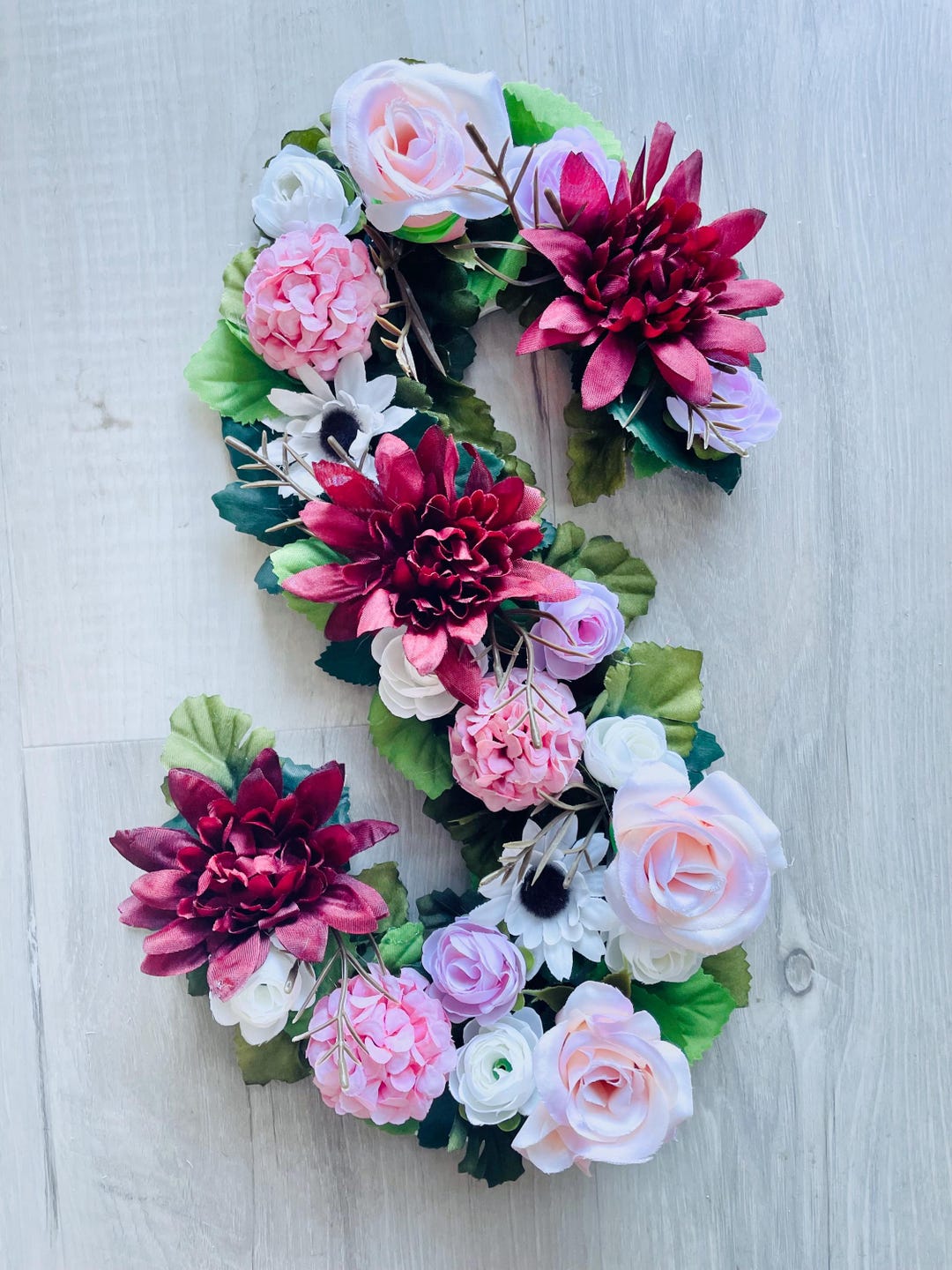 10” Flower Letters and Numbers - Etsy