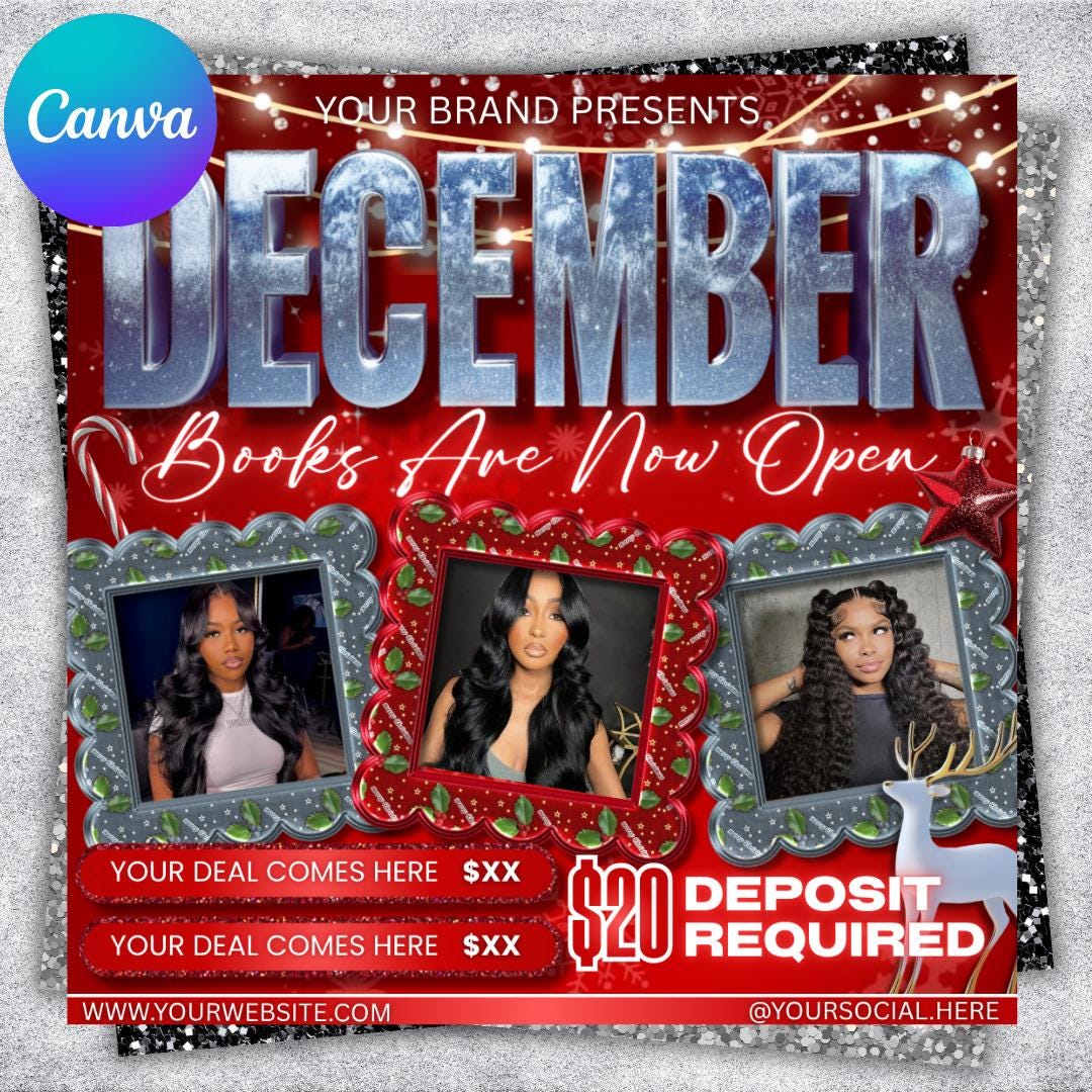 December Booking Flyer , Holiday Booking Flyer, Book Now Flyer ...