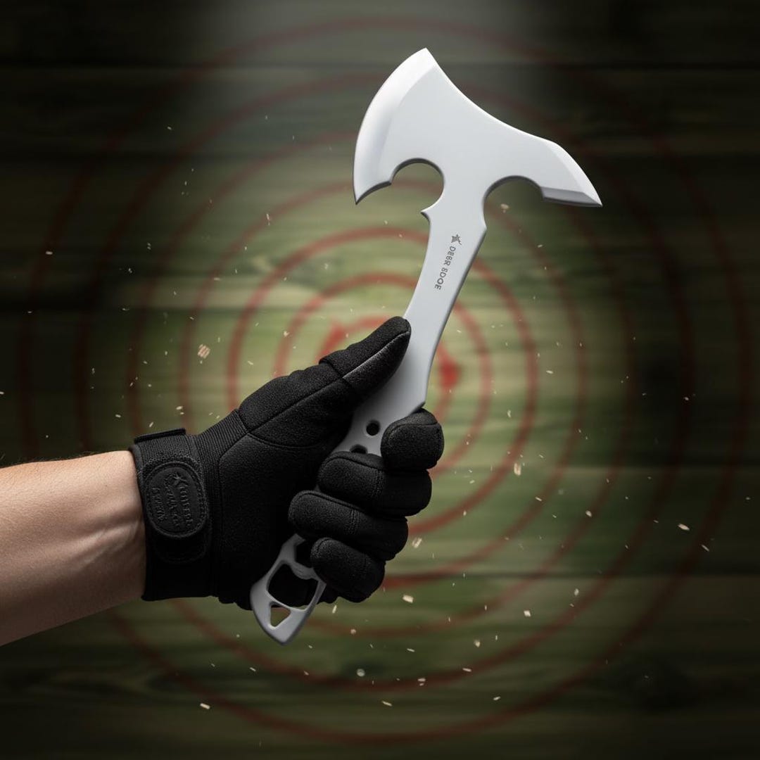 Precision Throwing Axe With Ergonomic Design - Stainless Steel Rugged ...