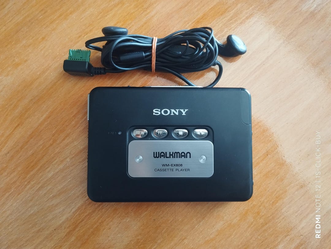Sony Walkman Cassette Player Wm-ex 808 Gray- 1993 Working - Etsy