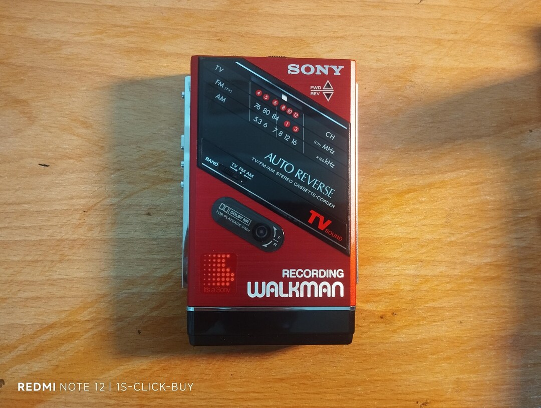 Sony Walkman Radio Cassette Player Wm-f202 Red- 1986 Working - Etsy Canada