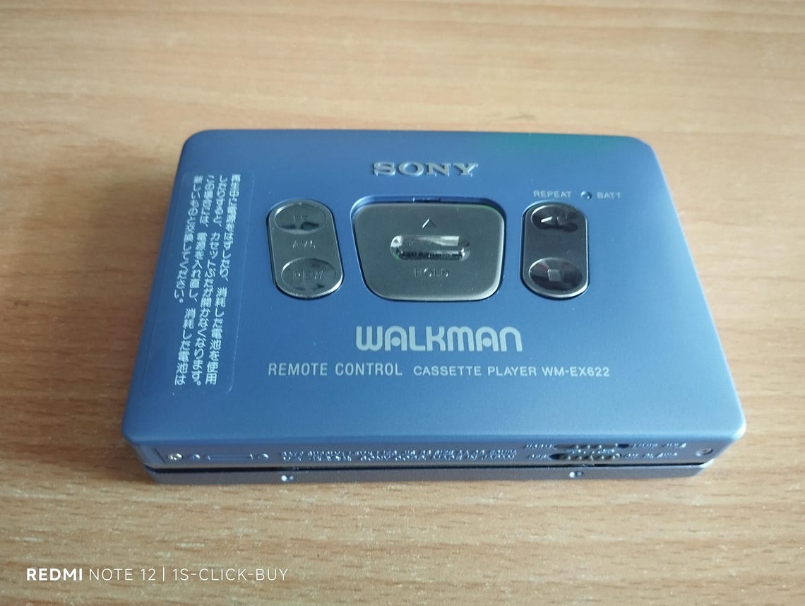 Sony Walkman Cassette Player Wm-ex 622 Blue- 1995 Working - Etsy