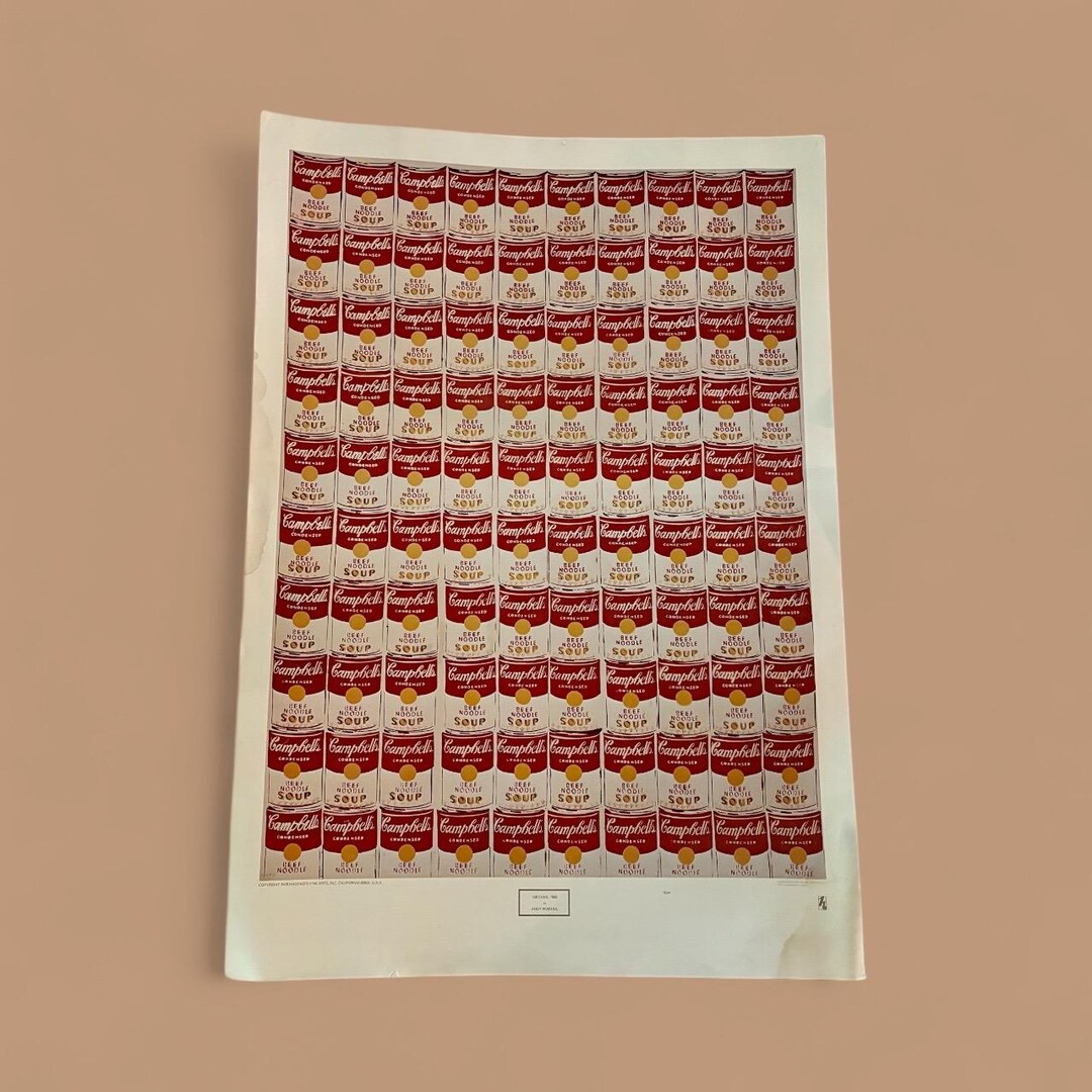 Rare Andy Warhol 100 Cans 1978 Lithograph - Etsy