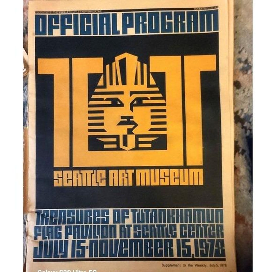 Vintage King Tut Official Souvenir Program 1978 Seattle Art Museum - Etsy