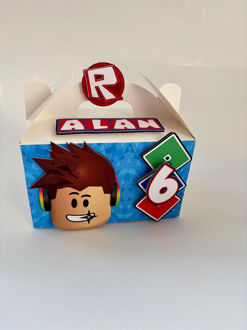 12 Personalized Roblox Favor Boxes | Set of 12, Birthday Party - Etsy