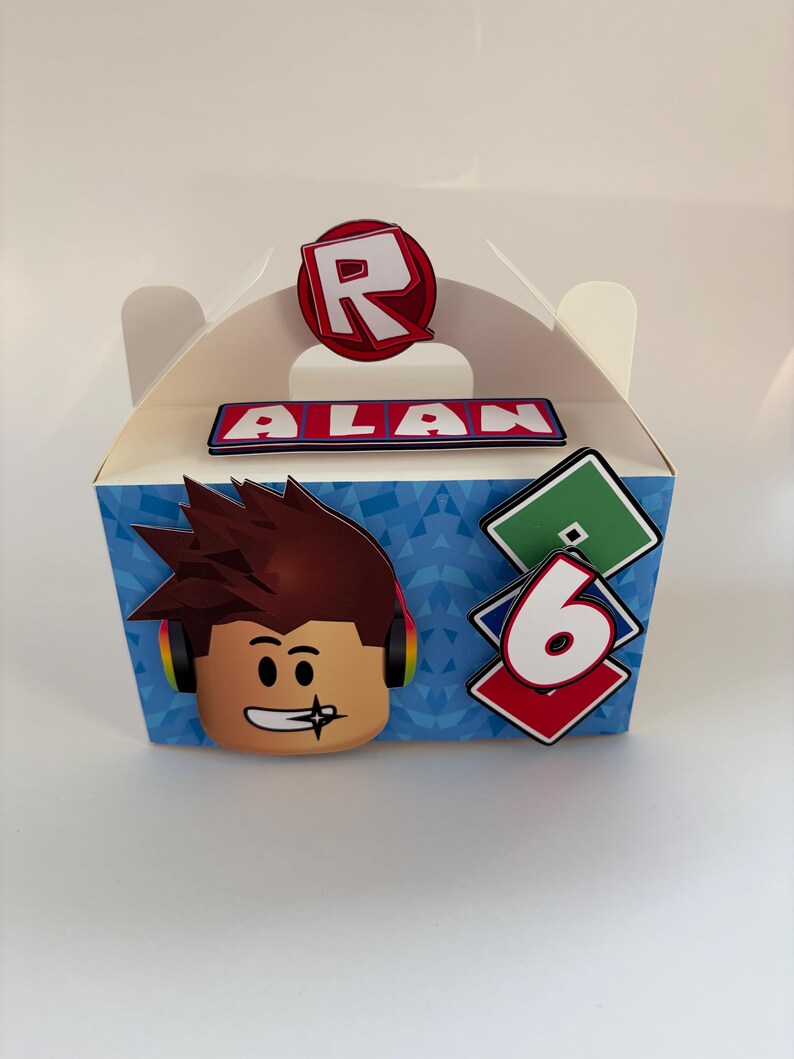12 Personalized Roblox Favor Boxes | Set of 12, Birthday Party - Etsy