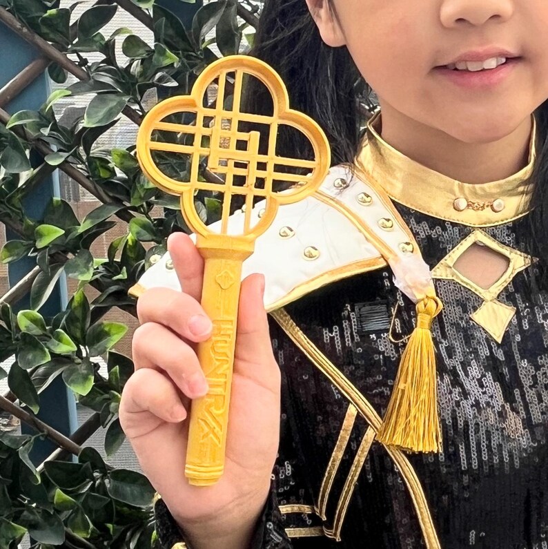 Kpop Demon Hunter Light Stick | Gold Huntrix Staff, Cosplay Prop - Etsy