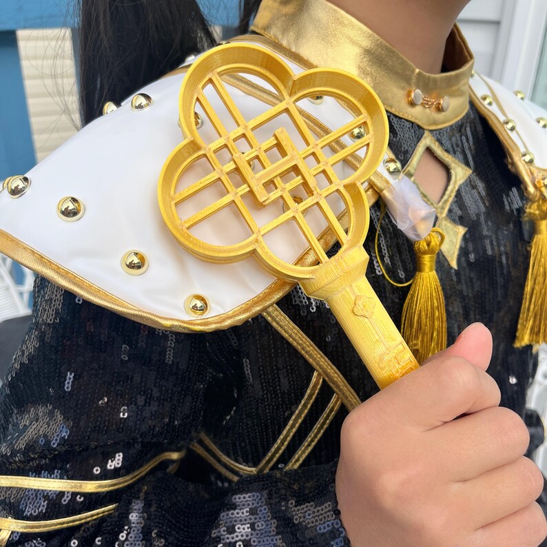 Kpop Demon Hunter Light Stick | Gold Huntrix Staff, Cosplay Prop - Etsy