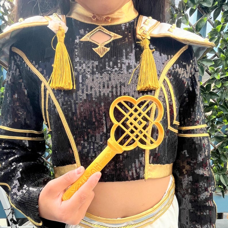 Kpop Demon Hunter Light Stick | Gold Huntrix Staff, Cosplay Prop - Etsy