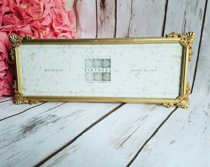 Gold Metal Photo Frame, Ornate Gold Frame, Antique Gold Frame ...