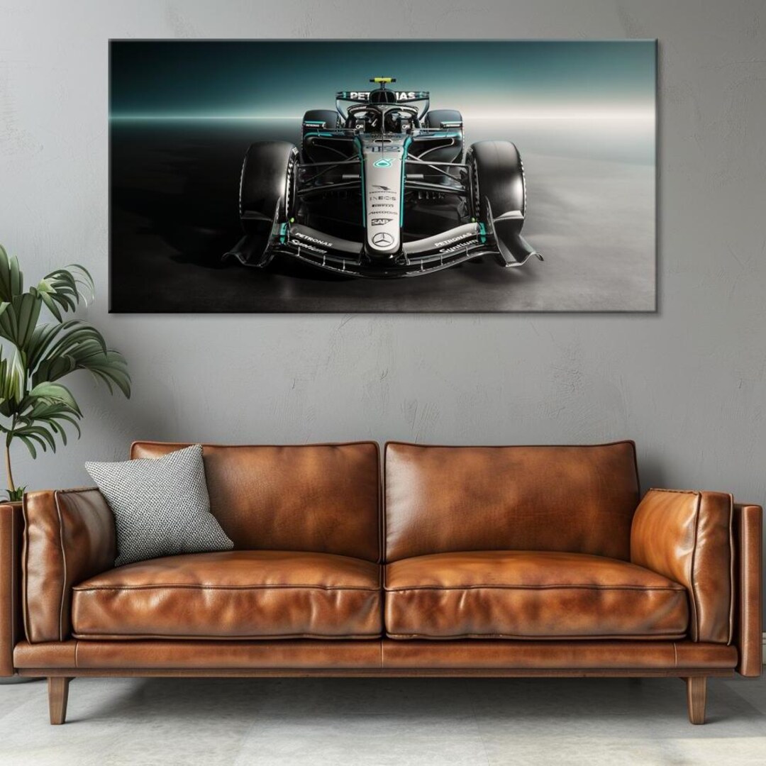 Formula 1 Race Car Canvas Art, Motorsport Garage Decor, Ready to Hang ...