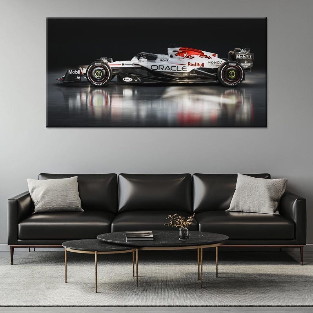 Formula 1 Canvas Print: Sport Car Wall Art for Man Cave - Etsy