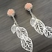 8g Ear Plugs 16g 12g 14g Dangle Plugs With Silver Leaves 10g - Etsy