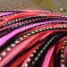 Long Hair Feather Extensions, 5 Feather Bundle Red Pink Black Grizzly ...