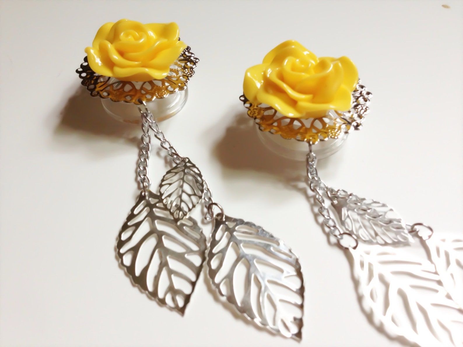 Big 3/4 Dangle Ear Plugs 17 Color Choices 7/8 - Etsy