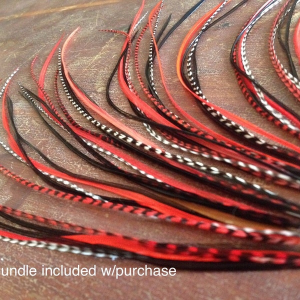 Red Hair Extensions - Etsy